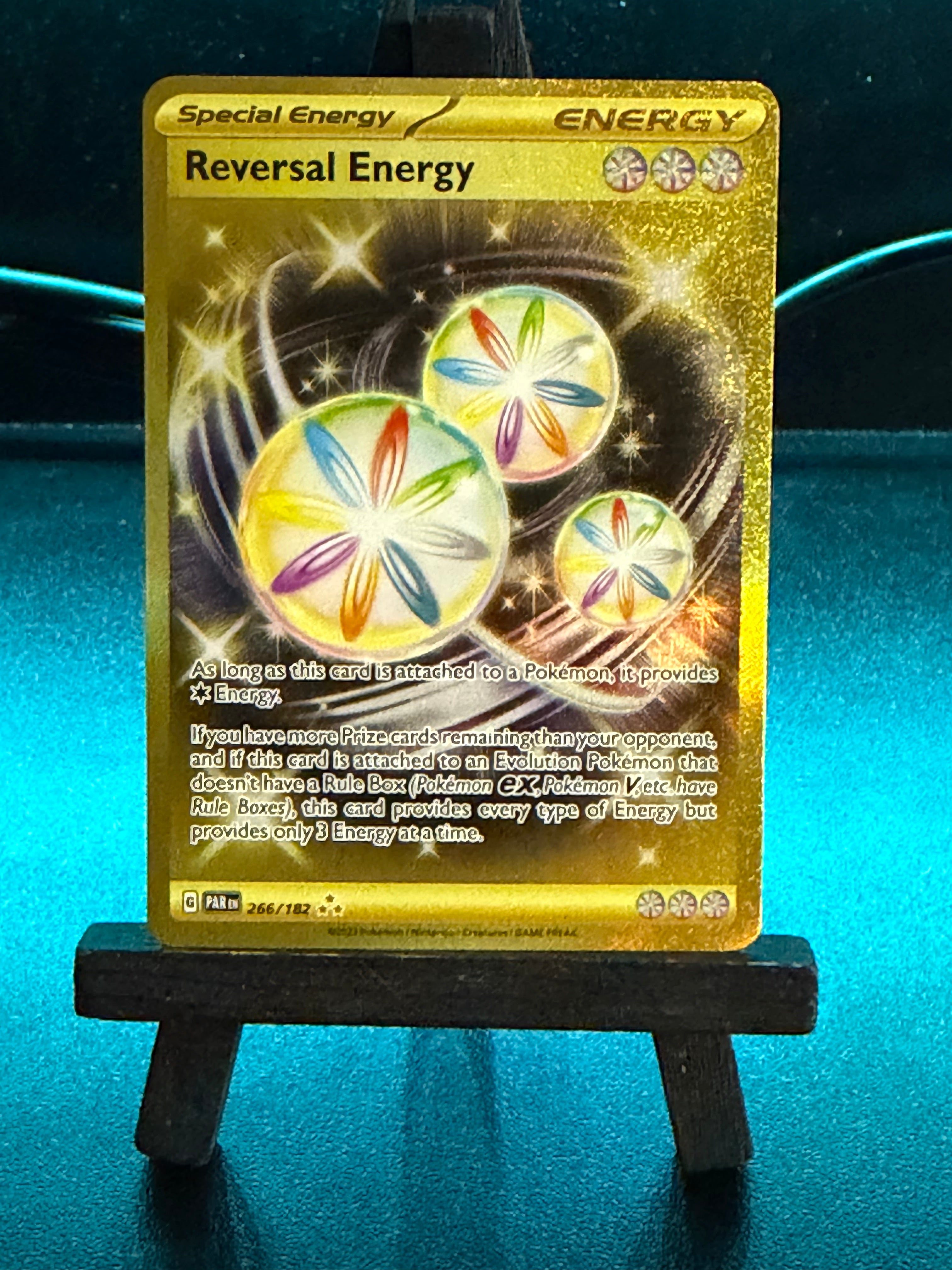 Reversal Energy 266/182 Gold Paradox Rift Pokémon Card - English – Bago ...